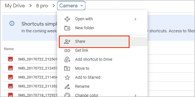 How to Share Photos on Google Drive from Phone and PC